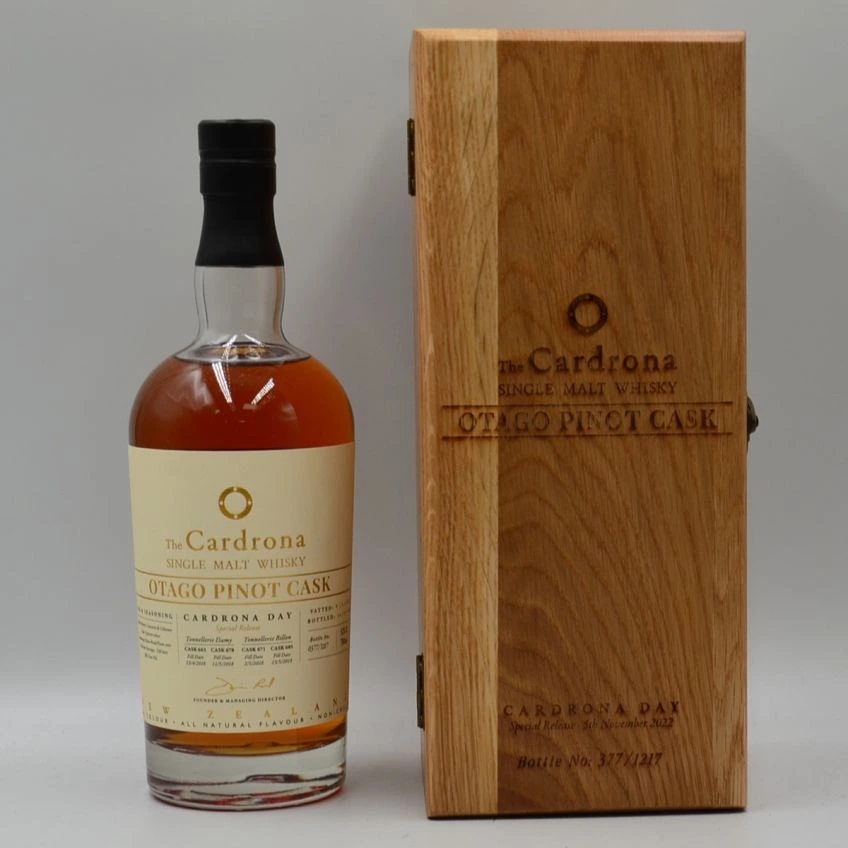 Cardrona 2018 Otago Pinot Cask New Zealand Whisky 2022 52%